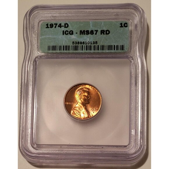 Us Mint | Other | 974 D Lincoln Memorial Cent Ms67 Red Icg | Poshmark
